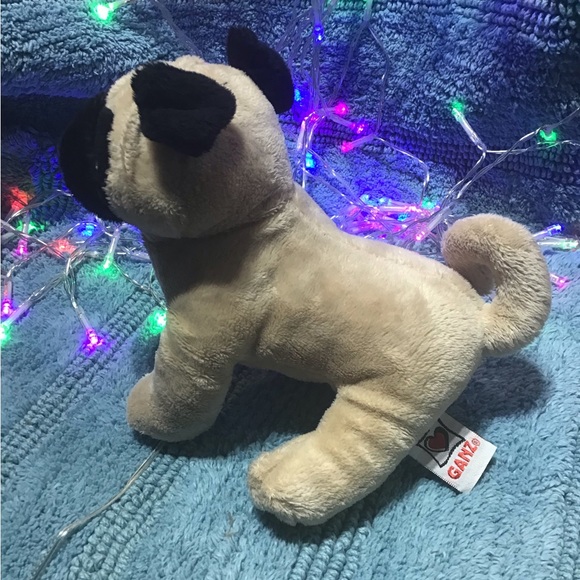 GANZ | Toys | Ganz Webkinz Pug Puppy Dog Plush Stuffed Animal Black And ...